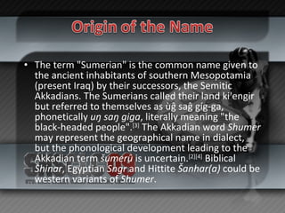 Sumerians | PPT