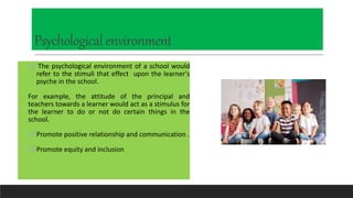 School climate and its effect on teaching learning process.pptx | Free ...