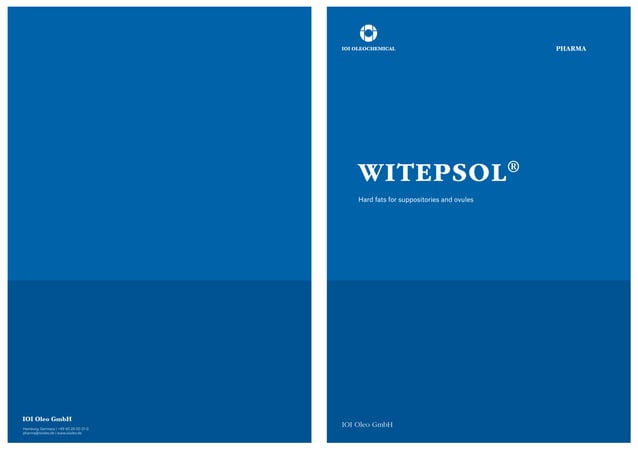 Sumiquim ioi-oleo_pharma_witepsol | PDF