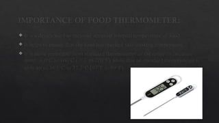 The role of temprature in keeping food safe | PPTX