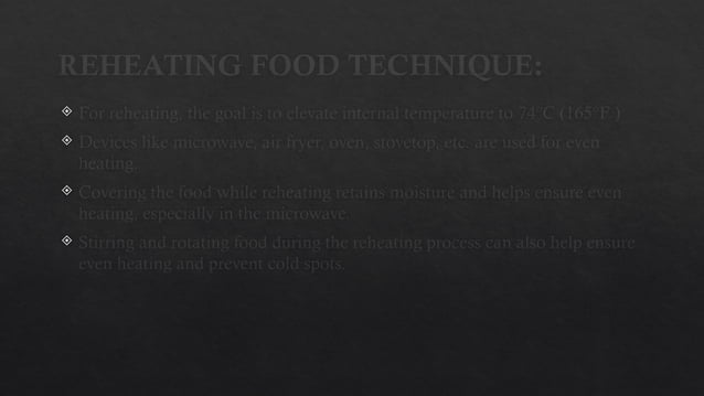 The role of temprature in keeping food safe | PPTX