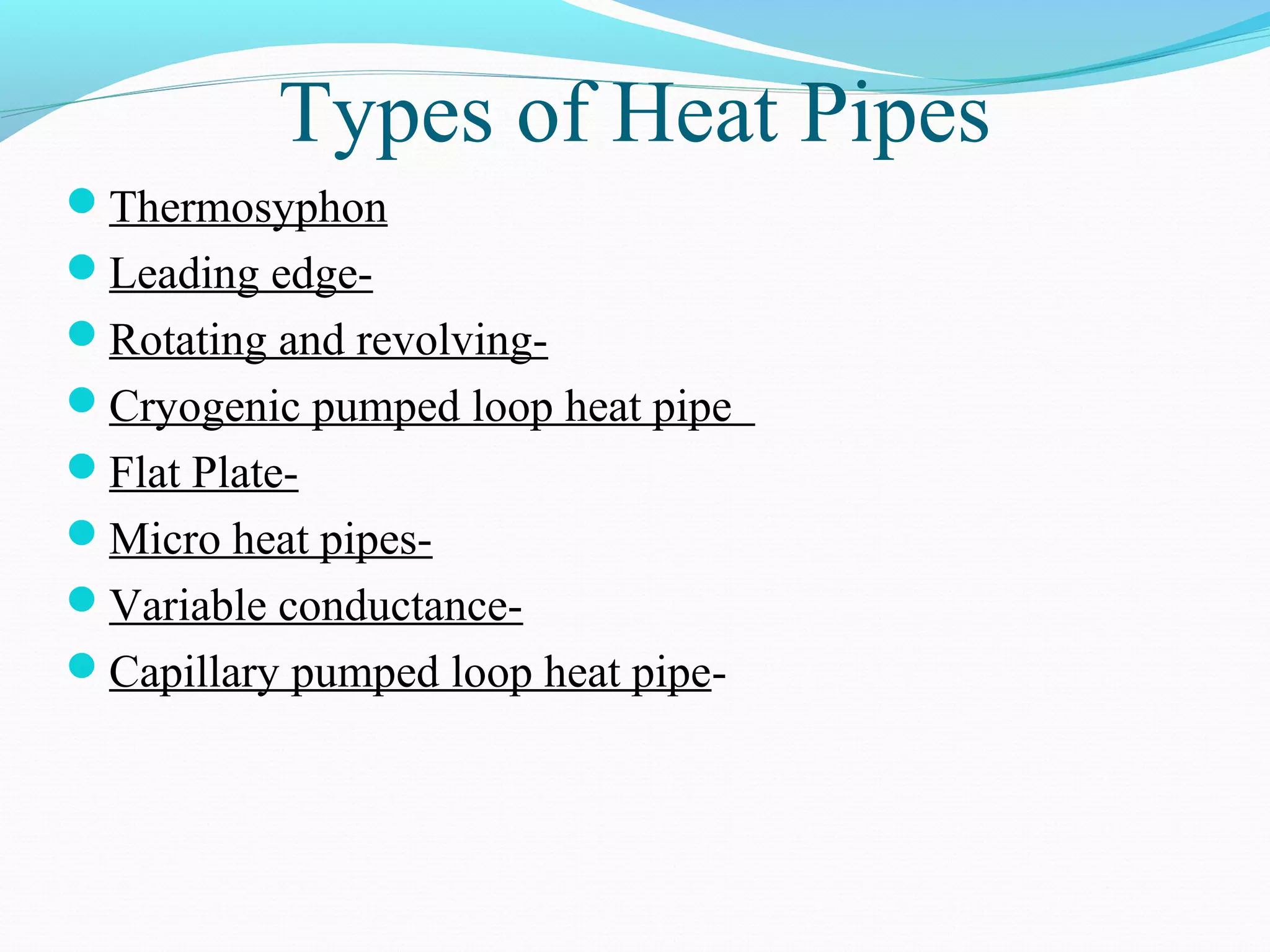 PPT on HEAT PIPES | PPT