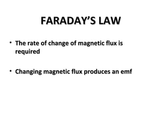 FARADAYLAW ,LANZLAW AND FLEMINGS RULES | PPT