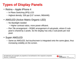 Sumit& archit osi nov-2011-displays-in-mobile-devices | PPT