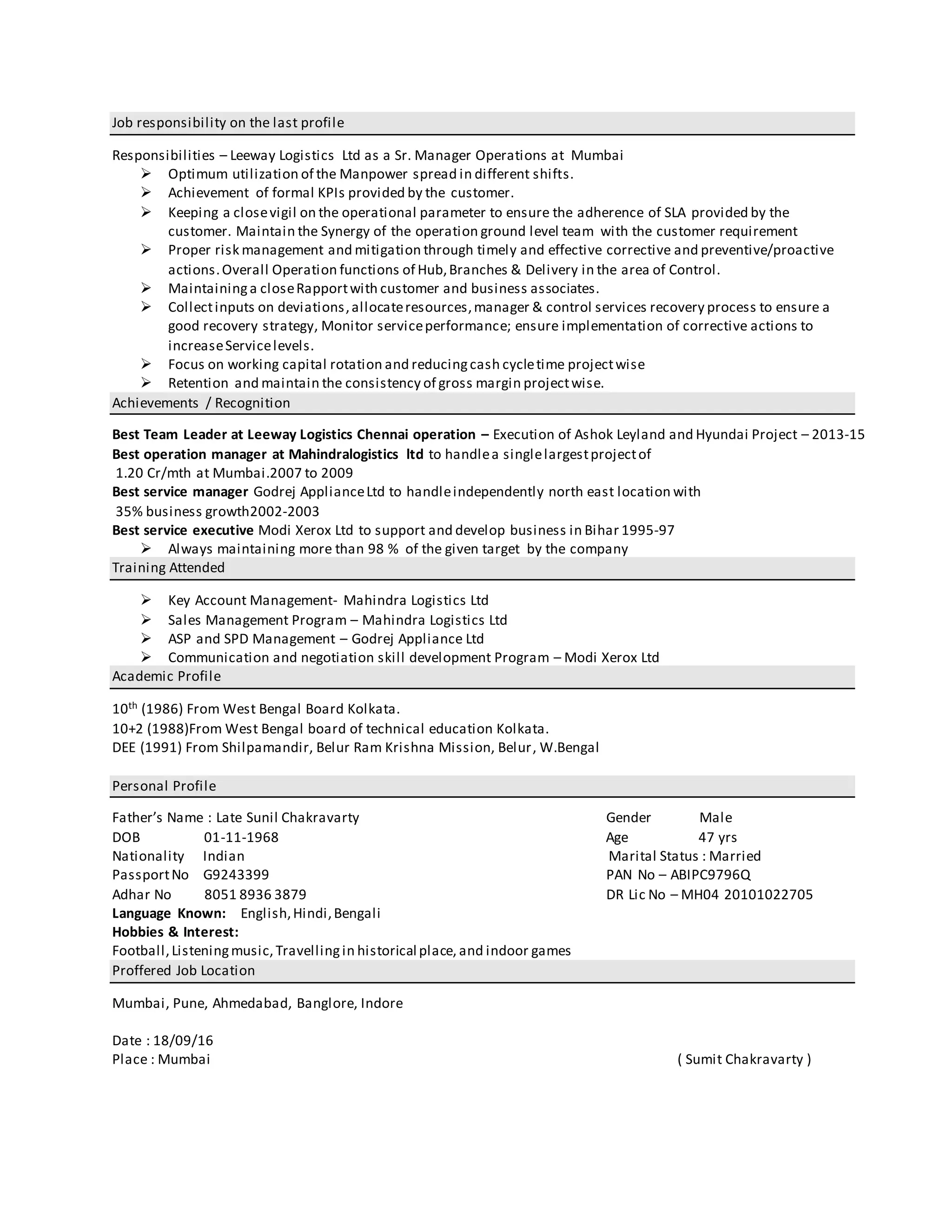 Sumit cv 16 | PDF