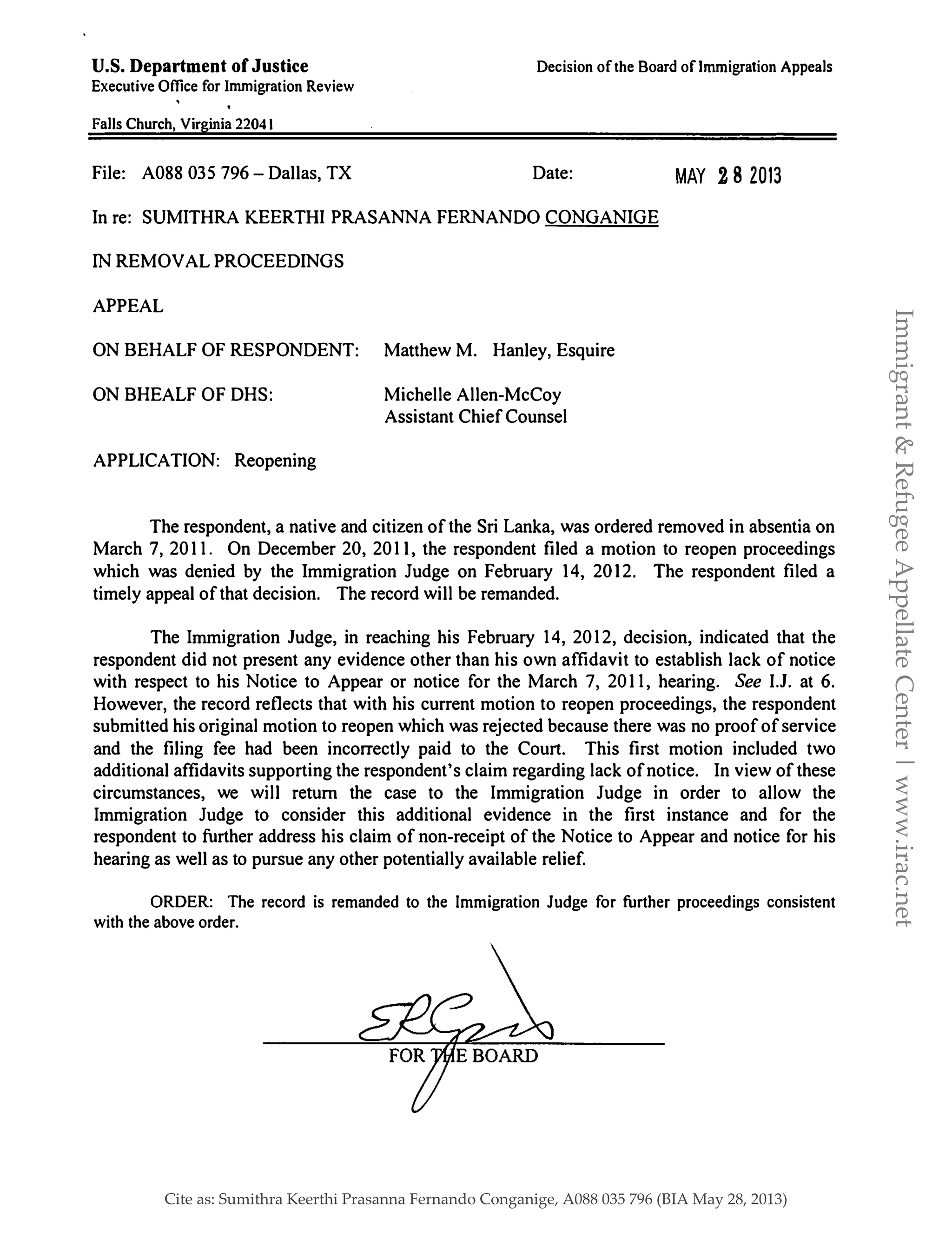 BIA Reversal 2 Judge James A Nugent | PDF