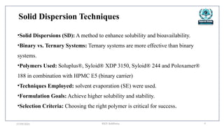 Curcumin-loaded Soluplus® based ternary solid dispersions with enhanced ...
