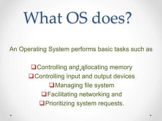 Library and Information Science (Operationg System) | PPT