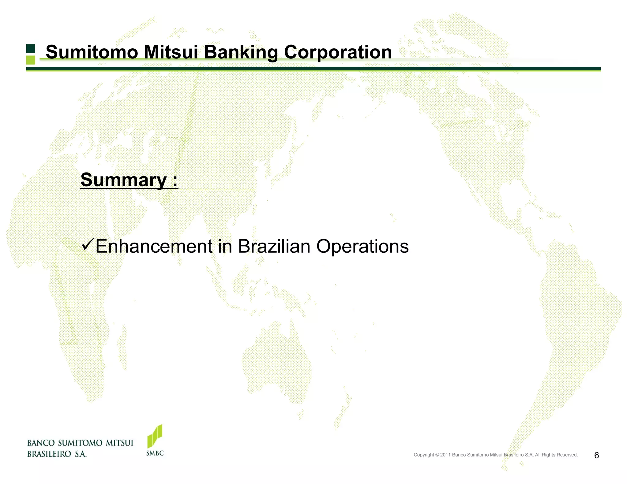 Sumitomo Mitsui Banking Corporation | PPT