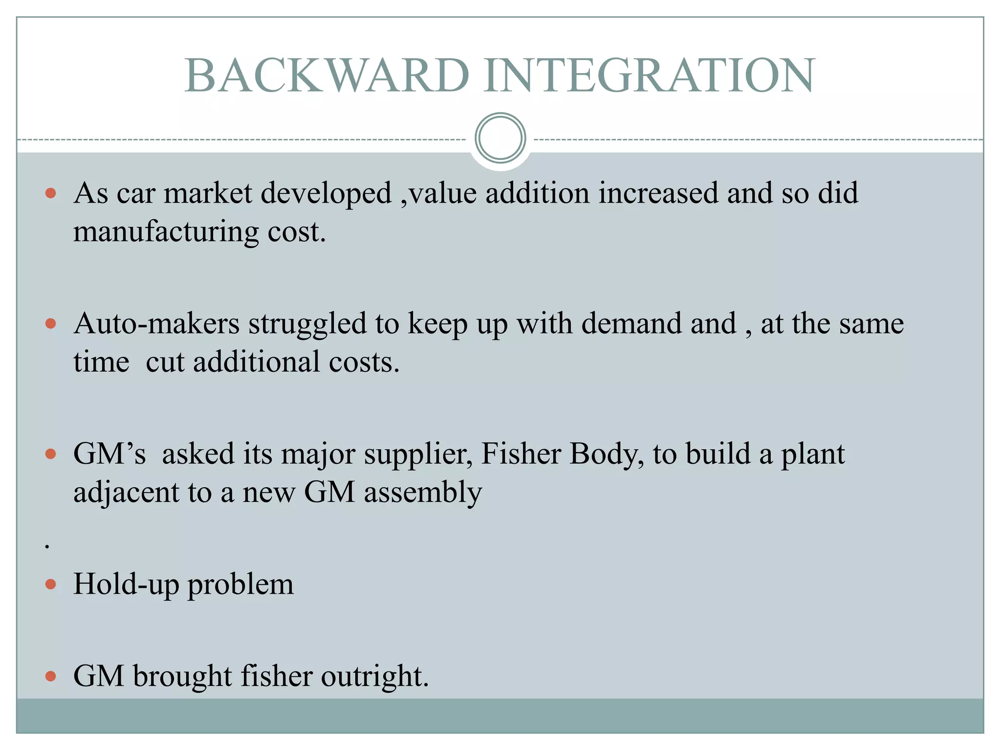 Backward Integration? | PPT