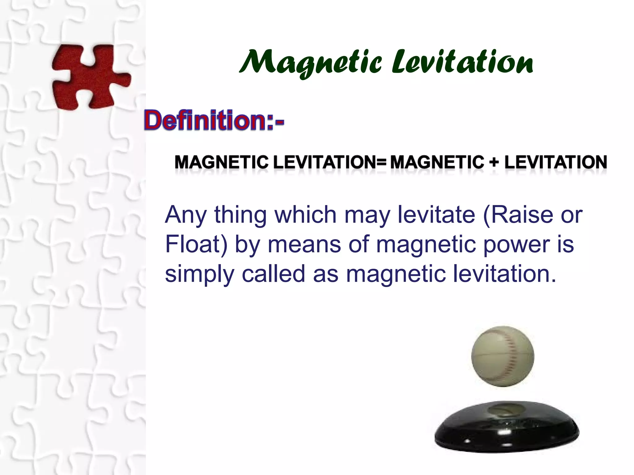 Magnetic Levitation | PPT