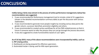HR - Performance Management | Summer Internship Project | PPTX