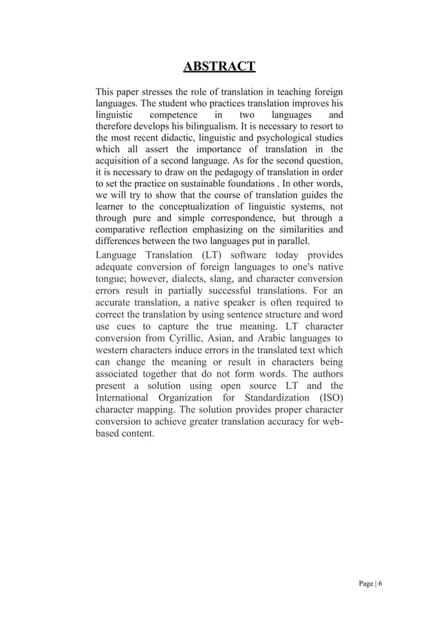 Language translator internship report | PDF | Programming Languages | Computing