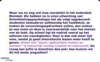 Summa 2juni2020 synchroon en asynchroon leren en interactief leren | PPT