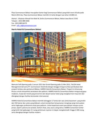 Summarecon bekasi | PDF
