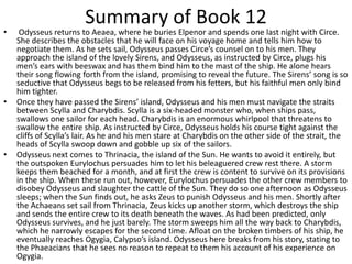 Summaries of the odyssey | PPTX