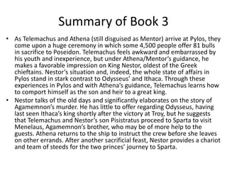 Summaries of the odyssey | PPTX