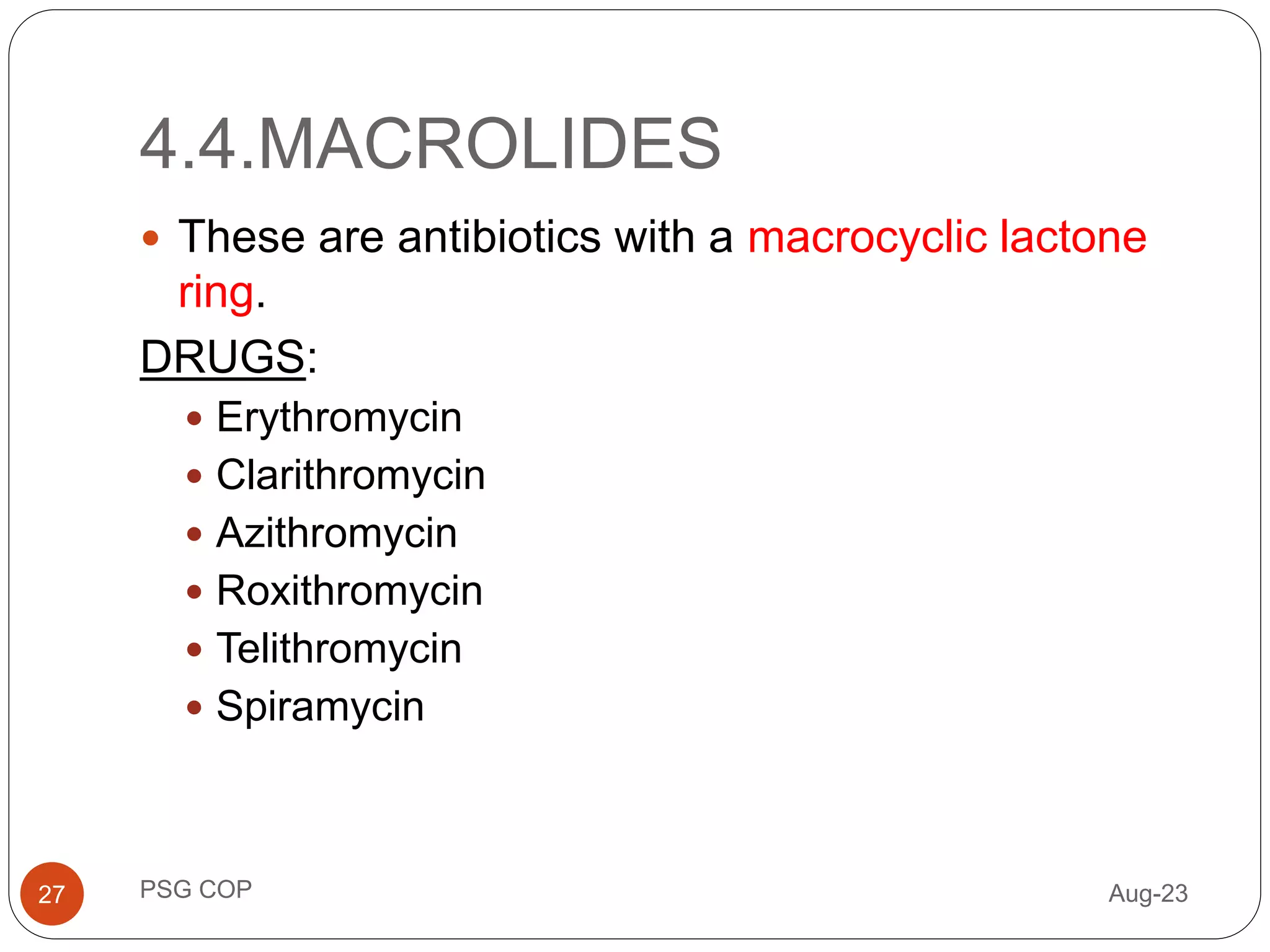 SUMMARIZATION OF ANTIBIOTICS.pptx