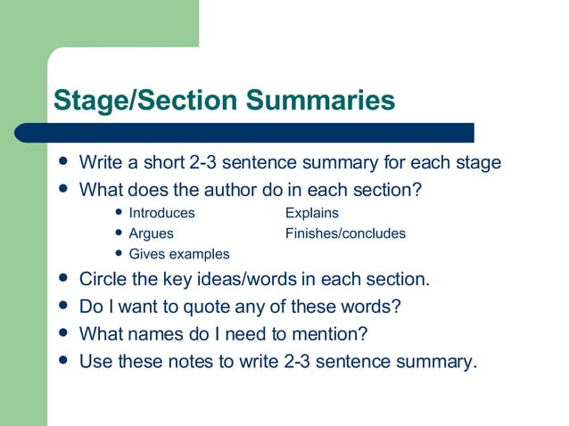 Summarization—unit 1 | PPT