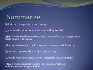 Summarize Easily | PPTX