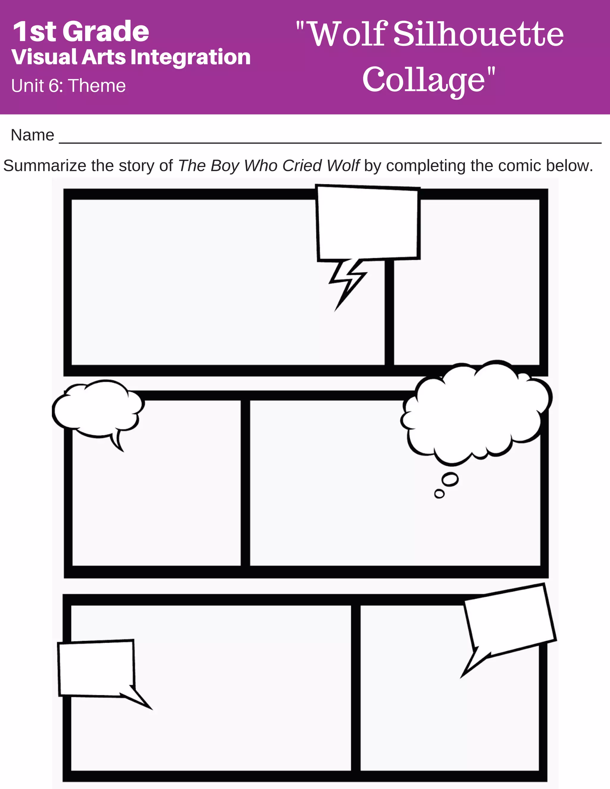 Summarize boy who cried wolf comic | PDF