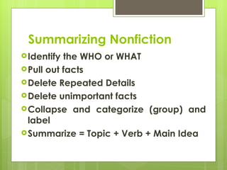 Summarizing NF | PPT