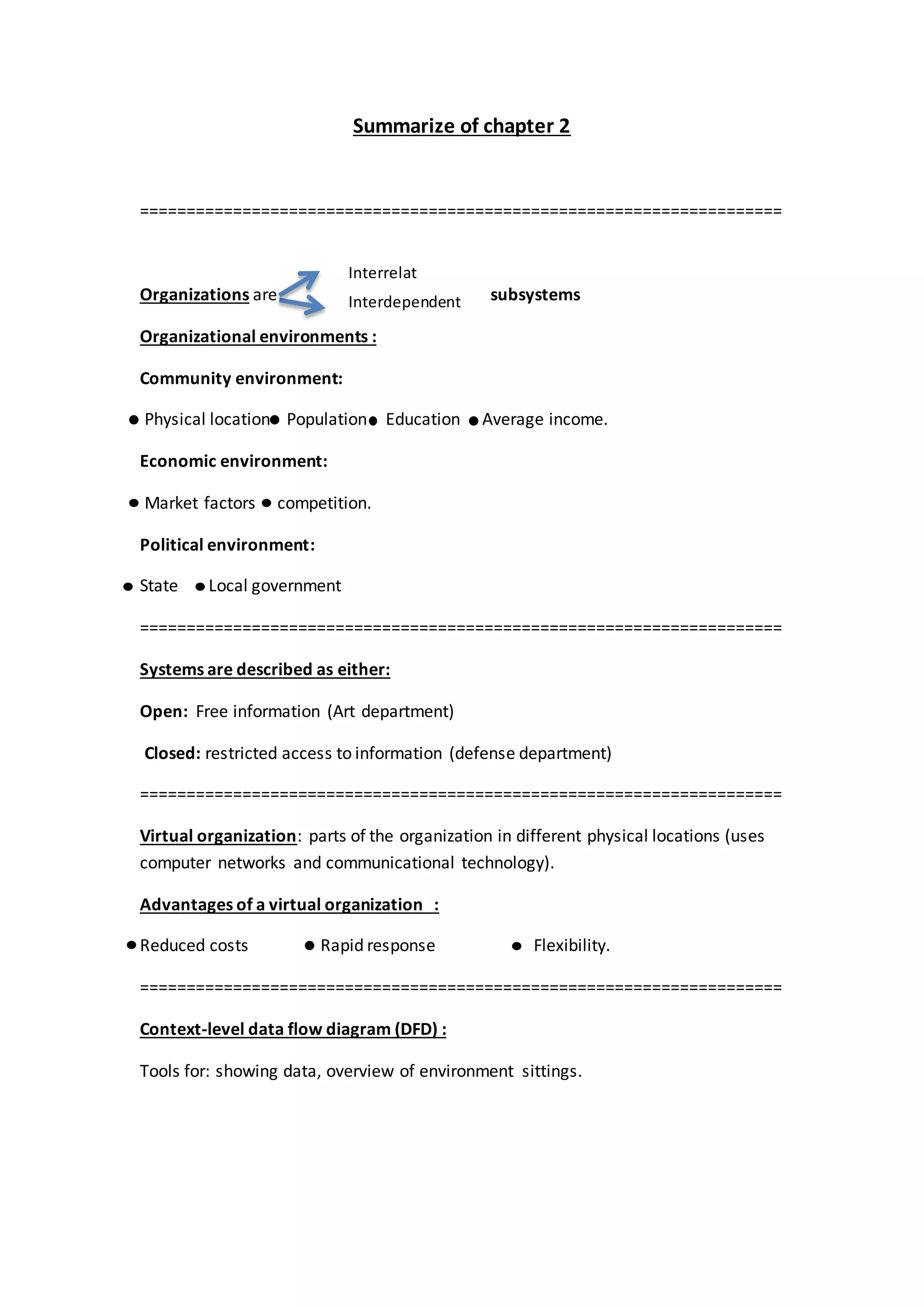 summarize system analysis and design ch2 | PDF