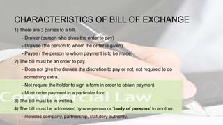 INSTRUMENTS RELATED EXAMPLE NI, BOE, AND CHEQUE | PPTX