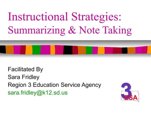 Summarizine note taking | PPT