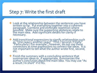 Summarizing | PPT
