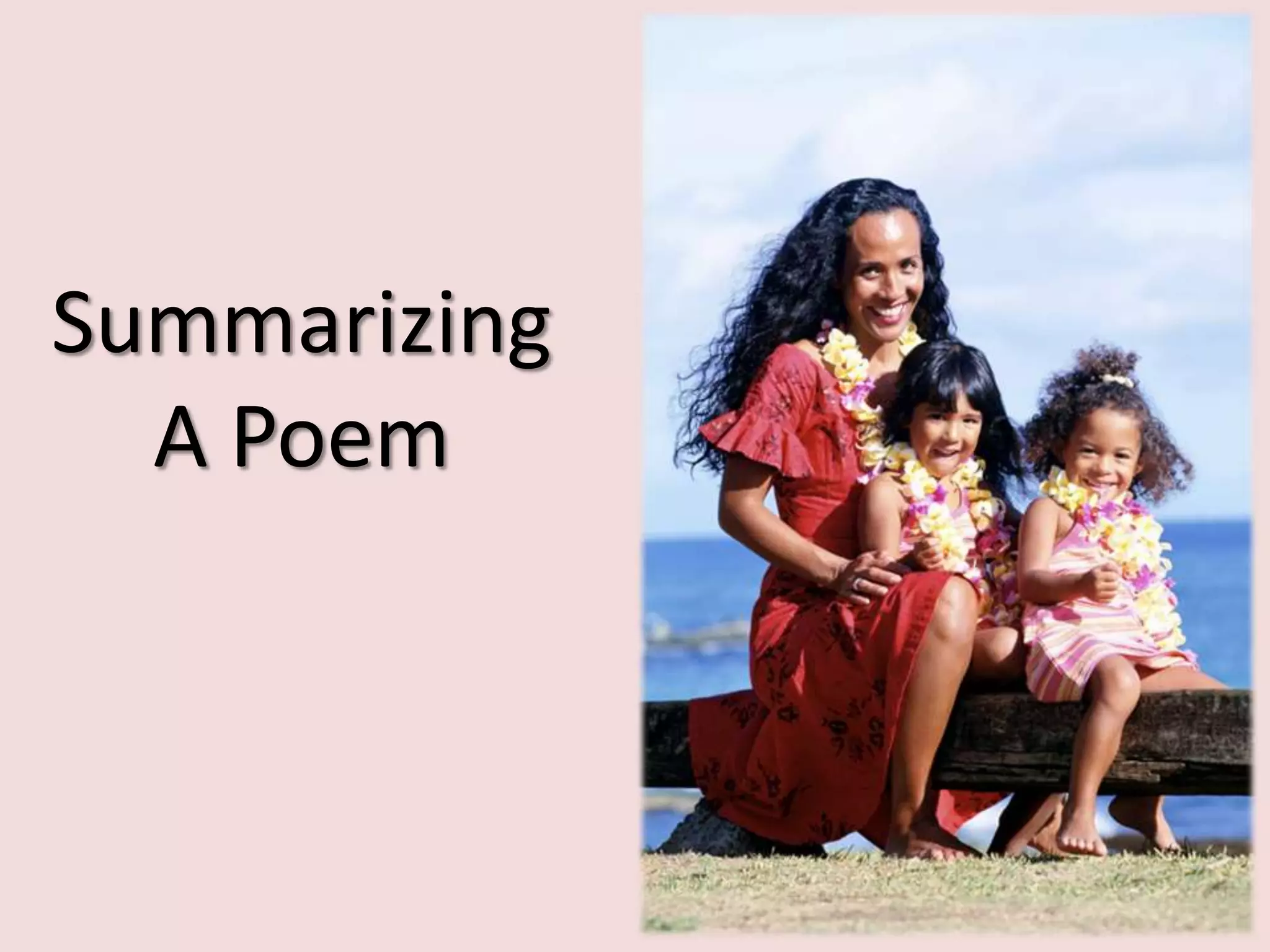 Summarizing a Poem | PPTX