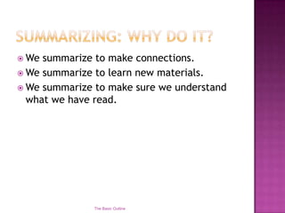 Summarizing | PPTX