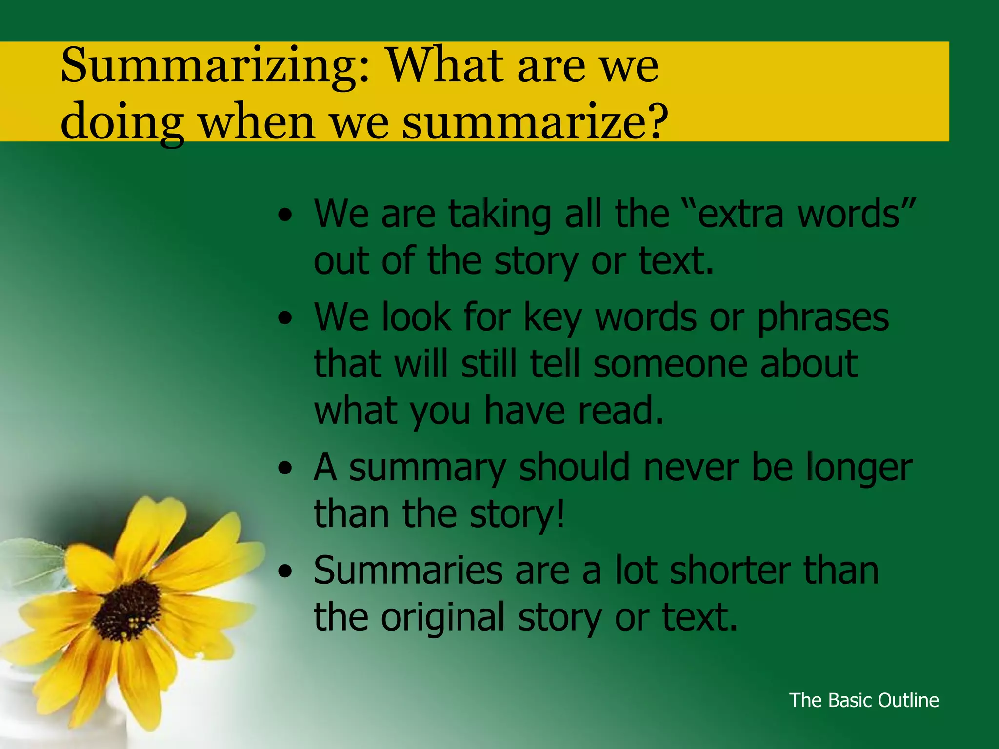 Summarizing | PPT