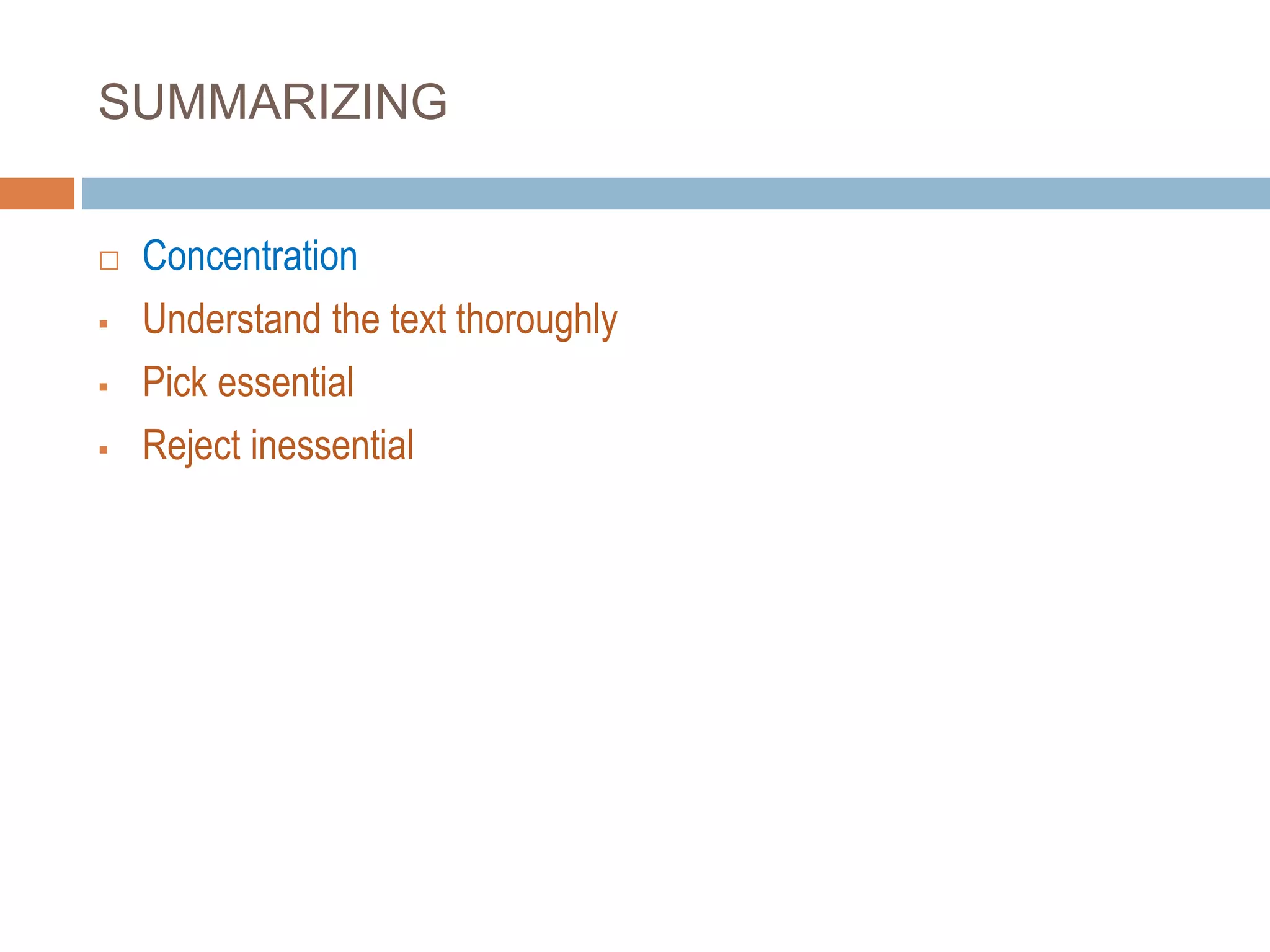 Summarizing | PPT