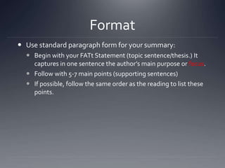 Summarizing | PPT