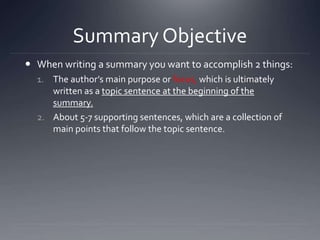 Summarizing | PPT