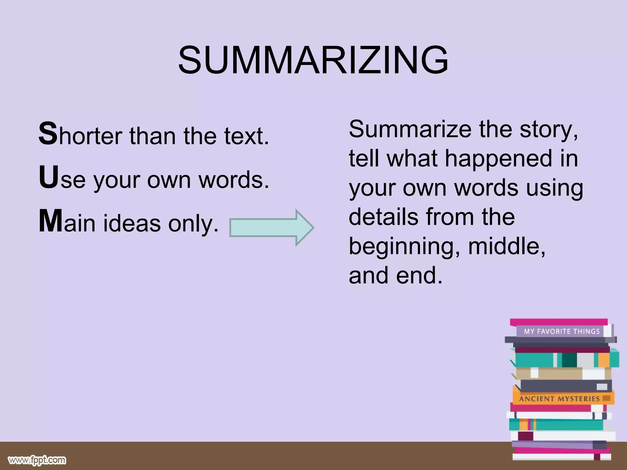 Summarizing | PPT