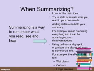 Summarizing | PPT