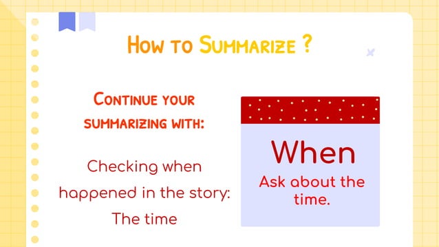 Summarizing - Grade 6.pptx the power point presentation explains the ...