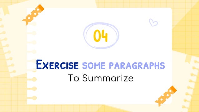 Summarizing - Grade 6.pptx the power point presentation explains the ...