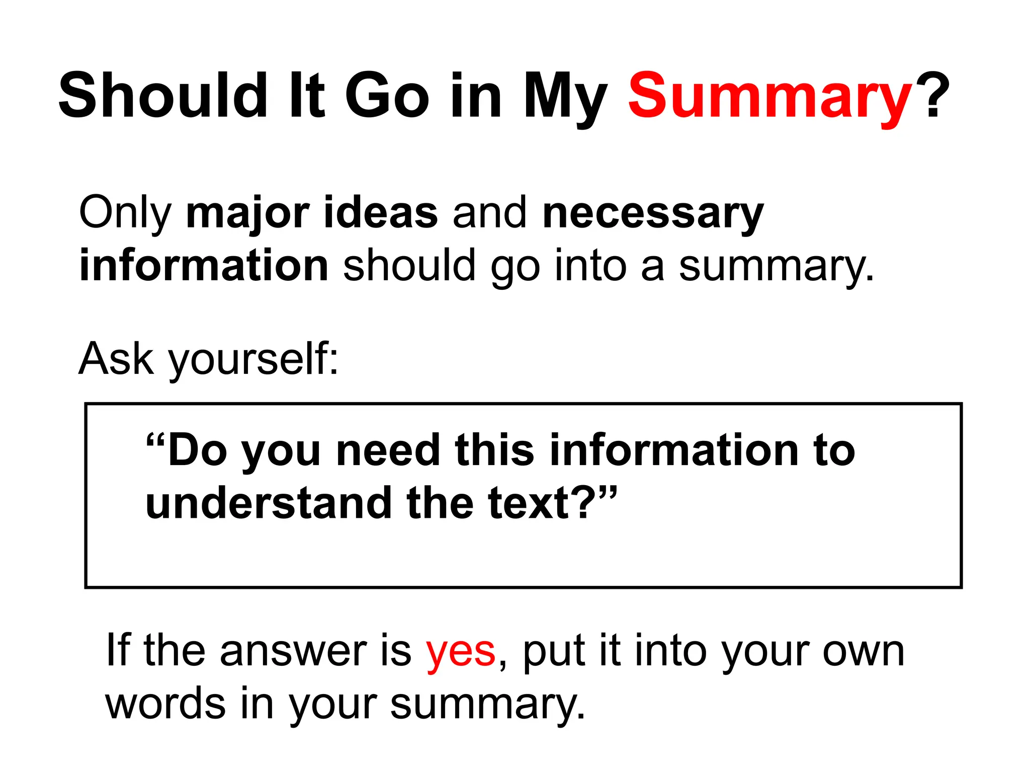 summarizing lesson for ESL (grade 7 - 9) | PDF