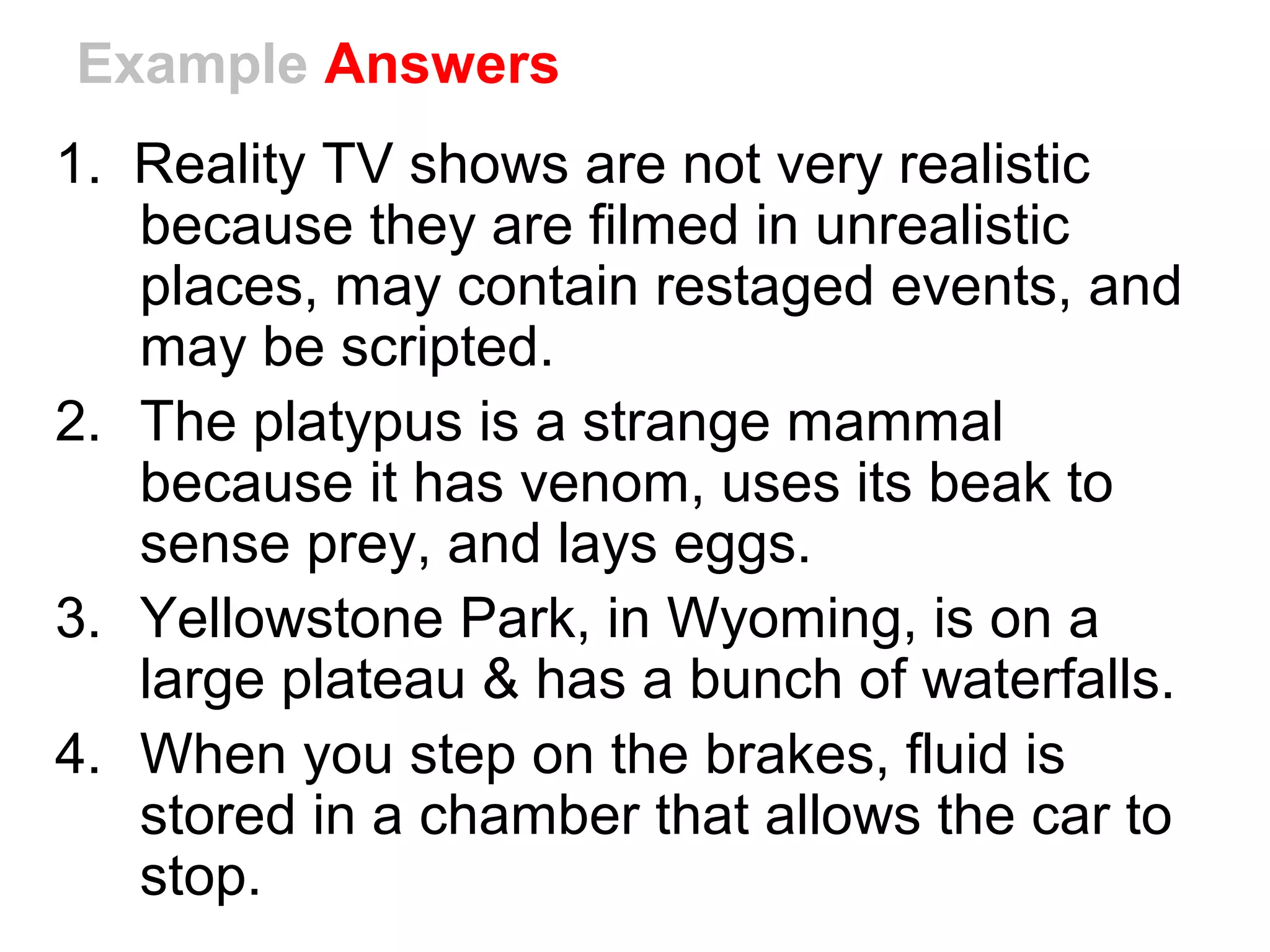 Summarizing practice | PPT