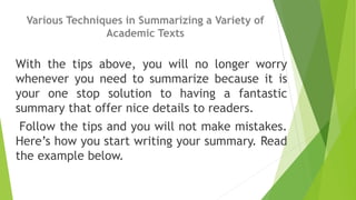 MODULES IN EAPP summarizing academic text.pptx