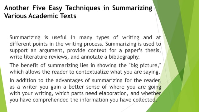 MODULES IN EAPP summarizing academic text.pptx | Weather | Science