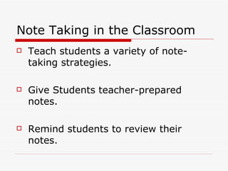 Summarizing and note taking | PPT