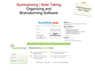Summarizing and note taking | PPT