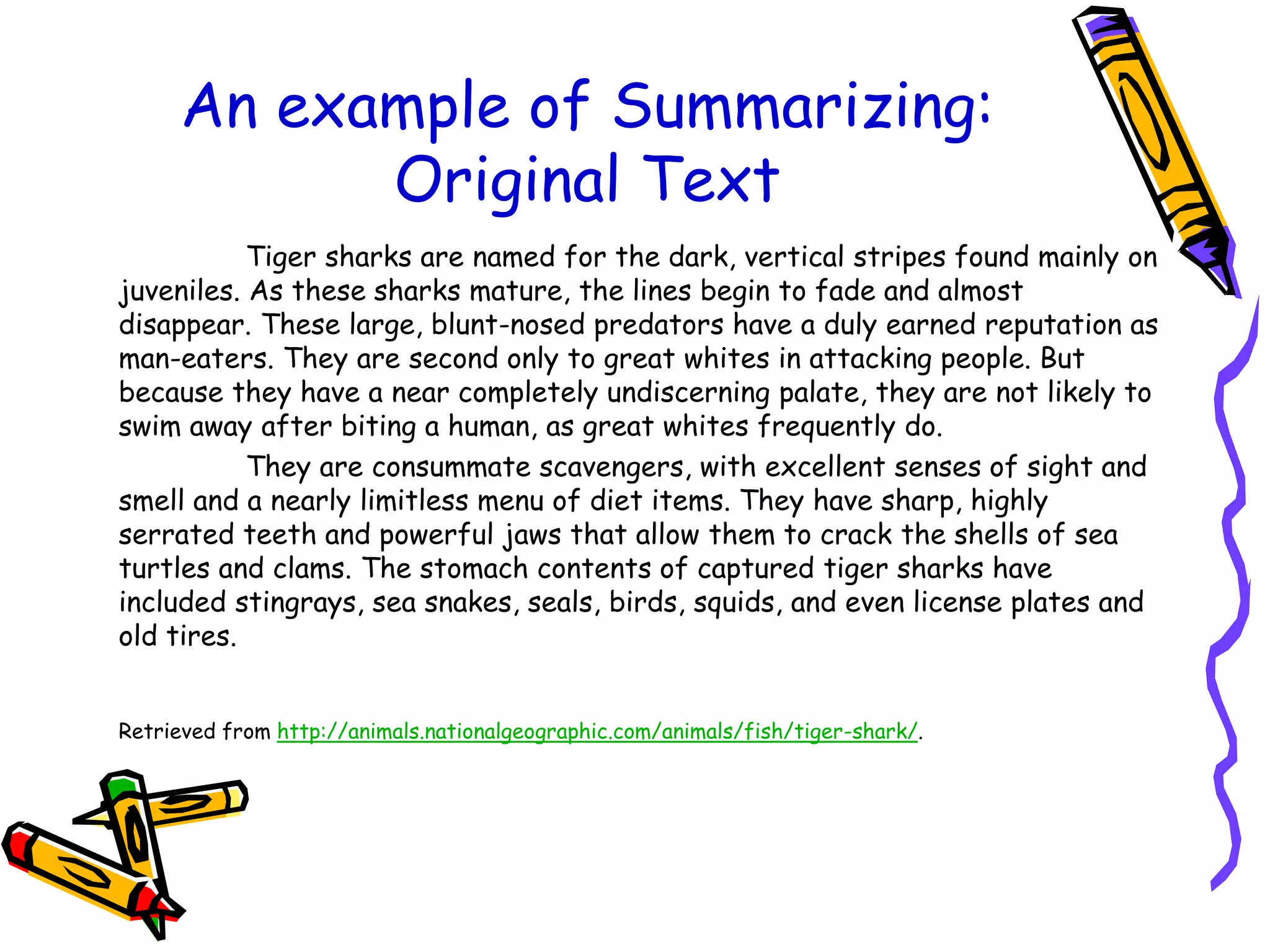 Summarizing and paraphrasing | PPTX