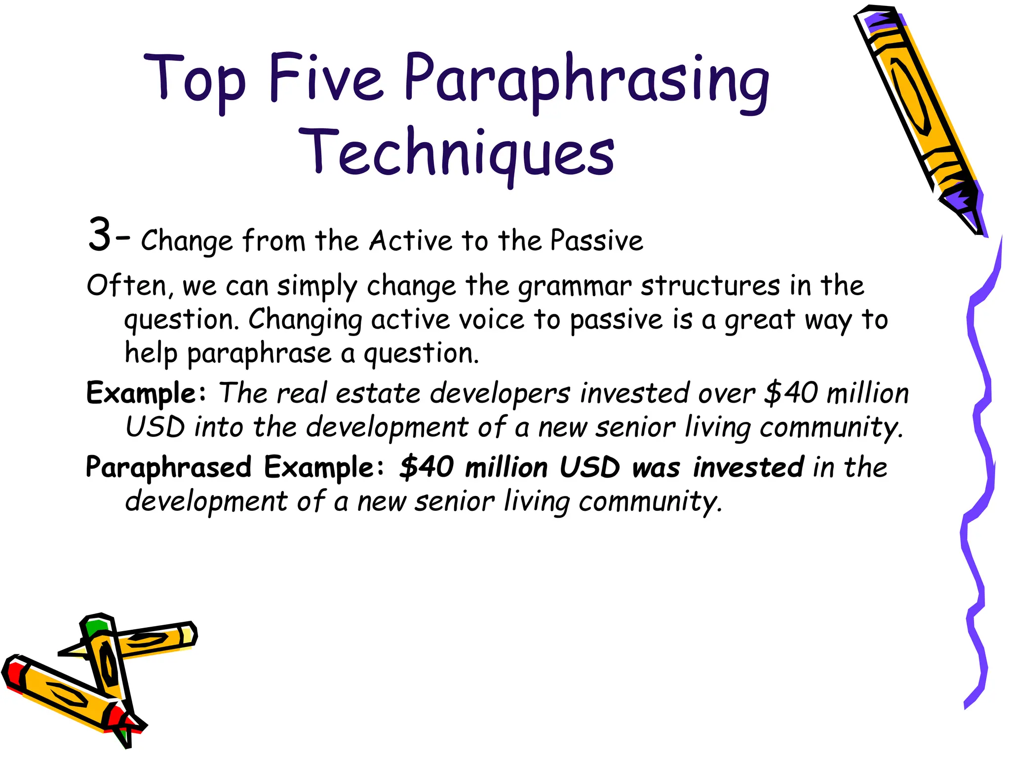 Summarizing and paraphrasing explanation PowerPoint | PPTX