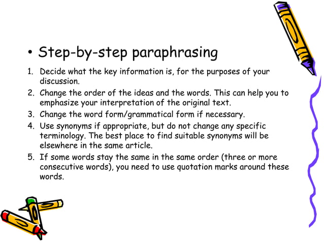 Summarizing and paraphrasing explanation PowerPoint | PPTX