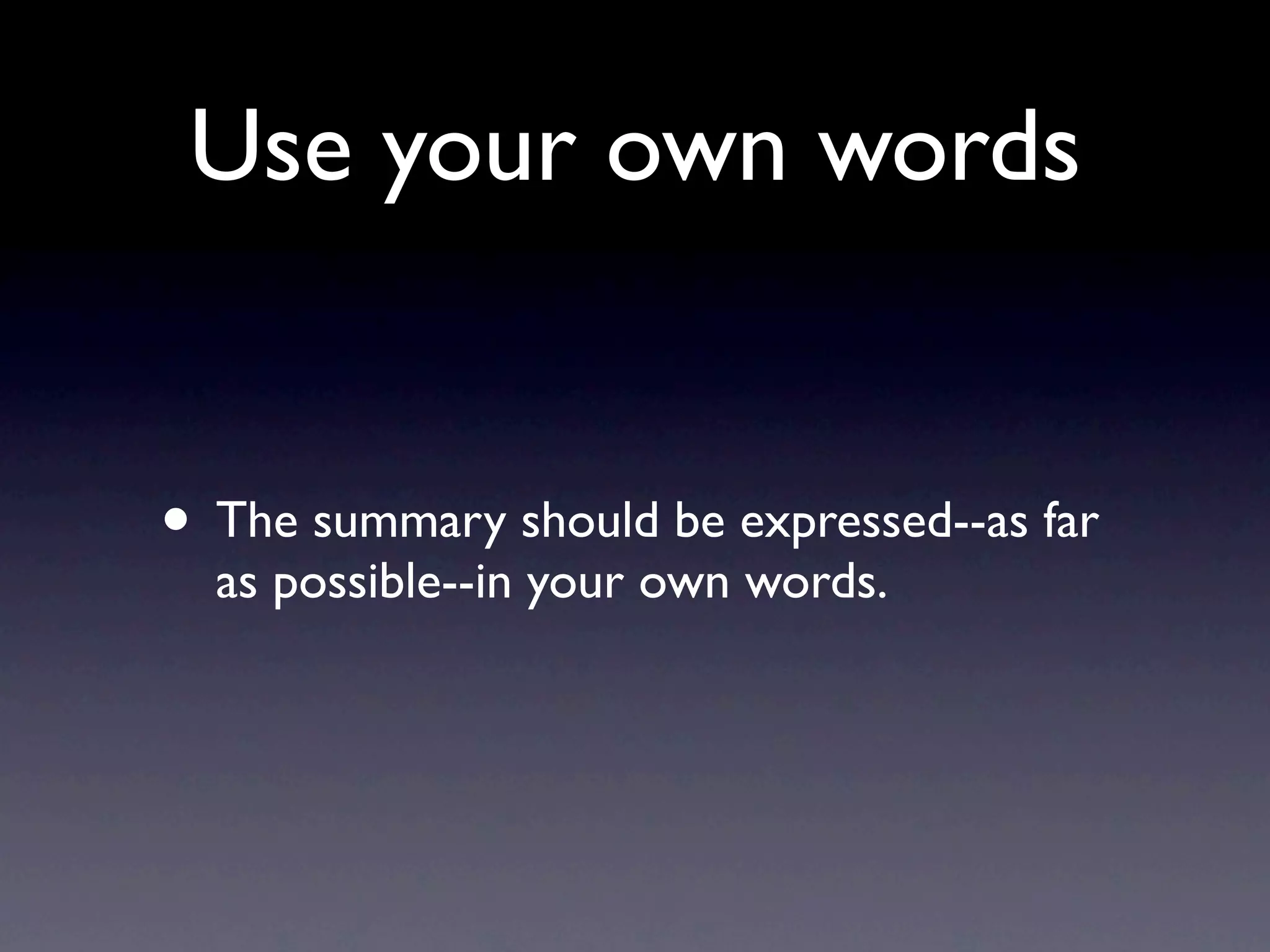 Summarizing A Scientific Text | KEY